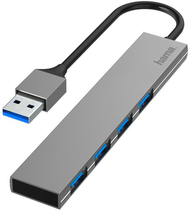 Hub HAMA Premium USB 3.0 4xUSB-A Ultra Slim | MediaMarkt