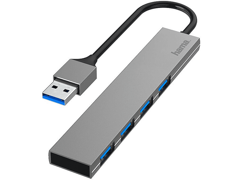 Hub HAMA Premium USB 3.0 4xUSB-A Ultra Slim | MediaMarkt
