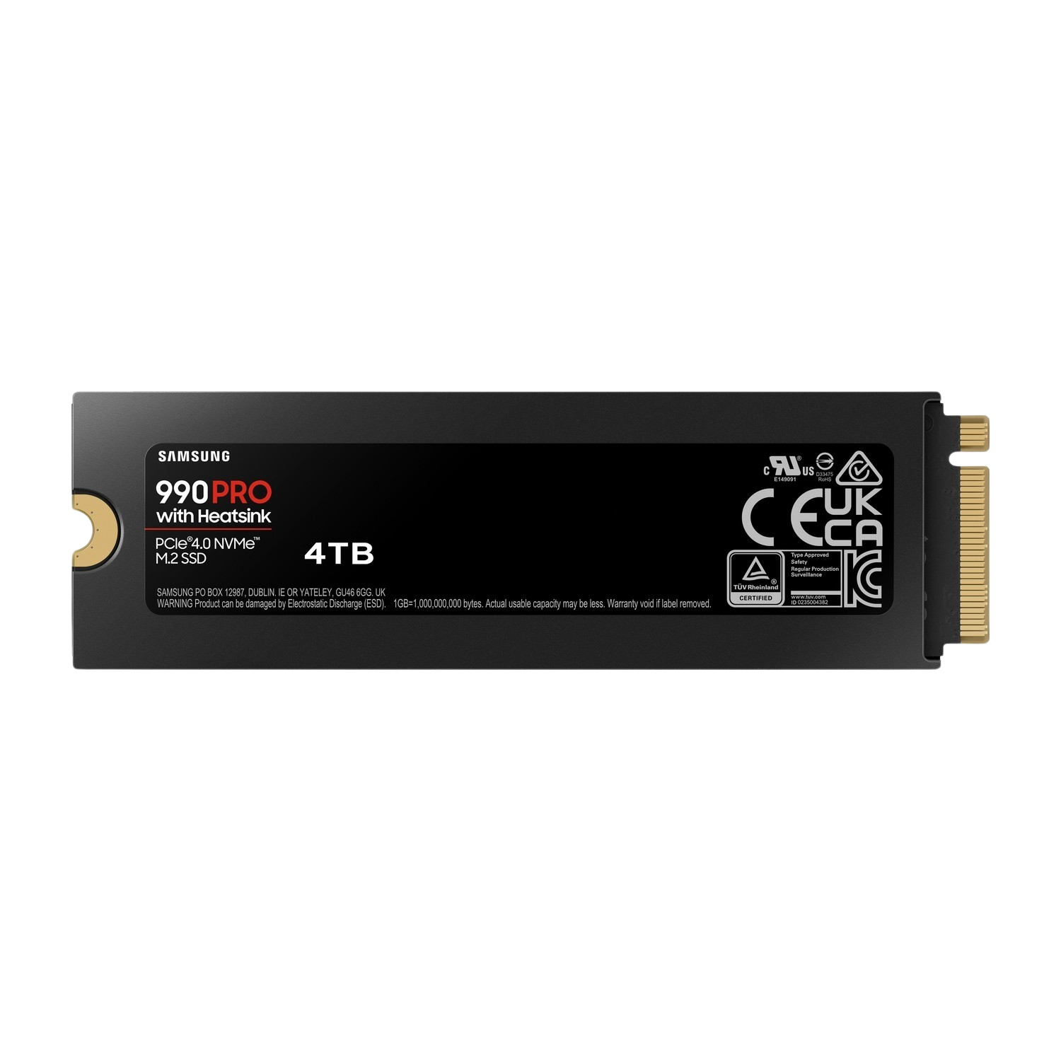 SAMSUNG Interne SSD-schijf 990 PRO 4 TB met Heatsink voor PS5 (MZ ...