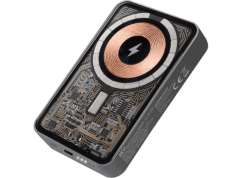 ISY ITP 10000 MagSafe Powerbank 10000 mAh Silber/Transparent