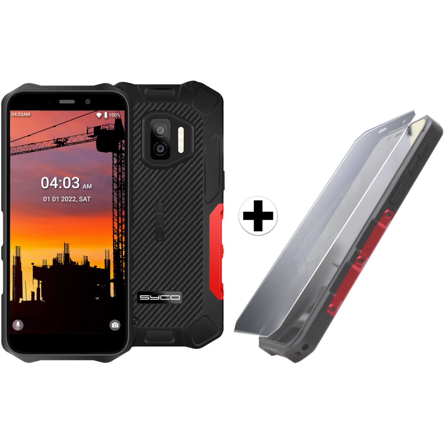 SYCO RS-403 | 64 GB Zwart met Tempered Glass-screenprotector | MediaMarkt