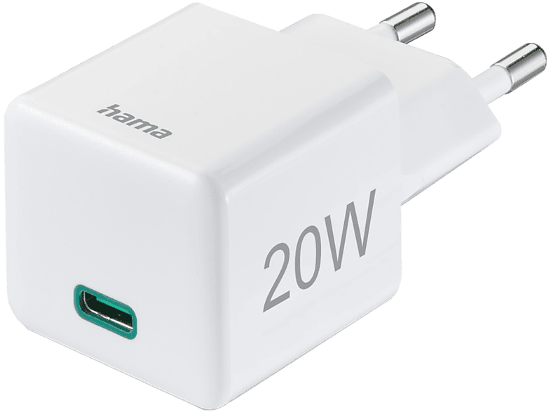 Hama Mini Hálózati Töltő Usb Type C Pd Qc 20w Fehér 201650