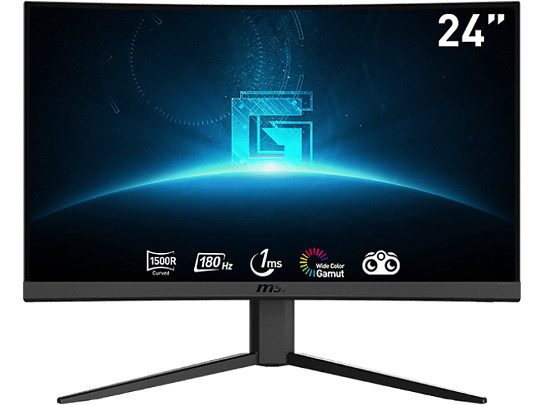 MSI G24C4 E2 24'' Ívelt FHD 180 Hz 16:9 Adaptive-Sync VA LED Gamer monitor | MediaMarkt