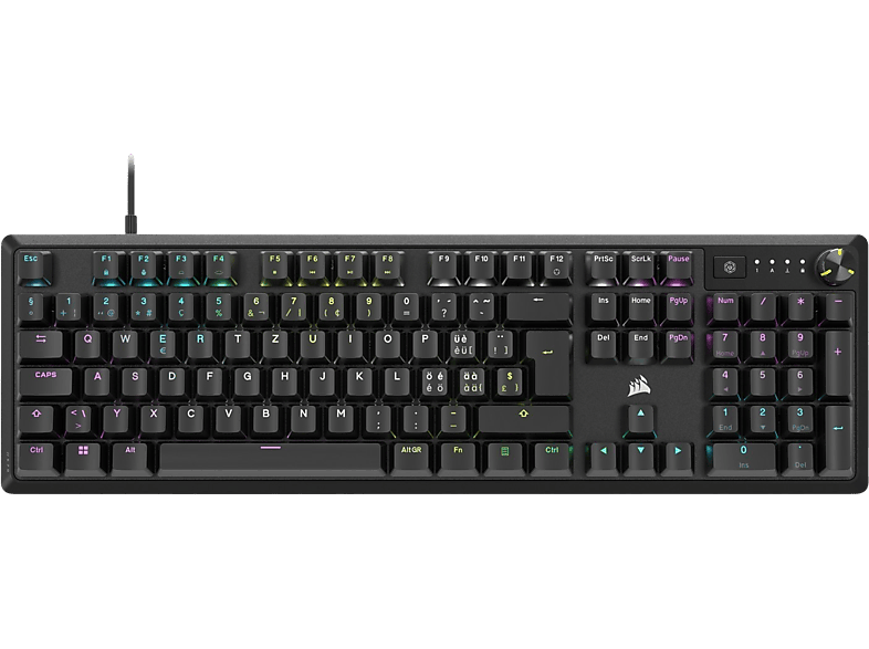 CORSAIR Gaming Toetsenbord Corsair K70 LED-RGB QWERTZU Zwart (CH ...