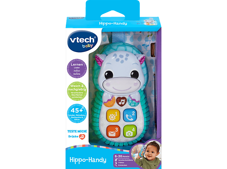 VTECH Hippo-Handy Spielfigur, Mehrfarbig | MediaMarkt
