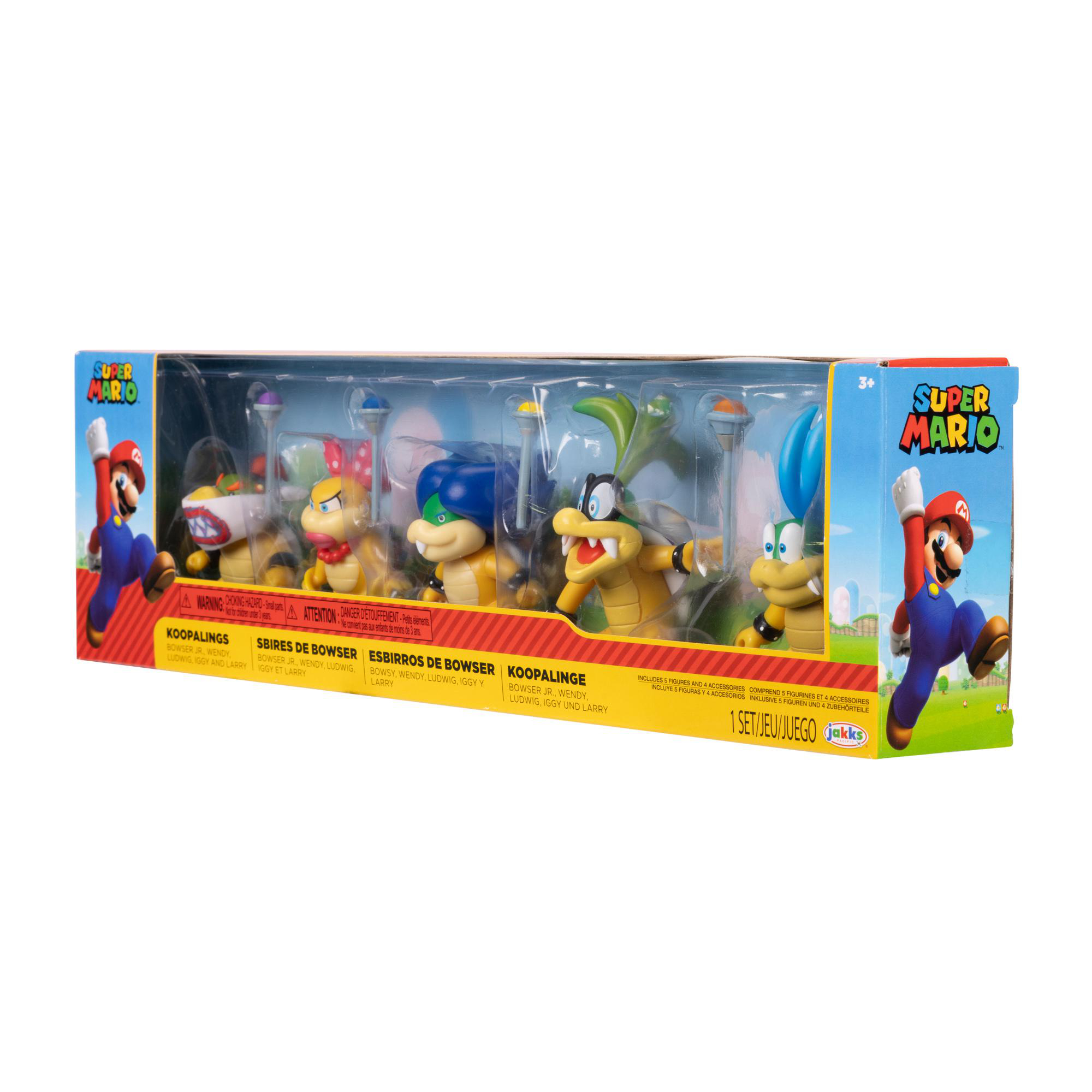 JAKKS PACIFIC Nintendo Super Mario Figuren 5er Set Koopalinge, 6,5 cm ...