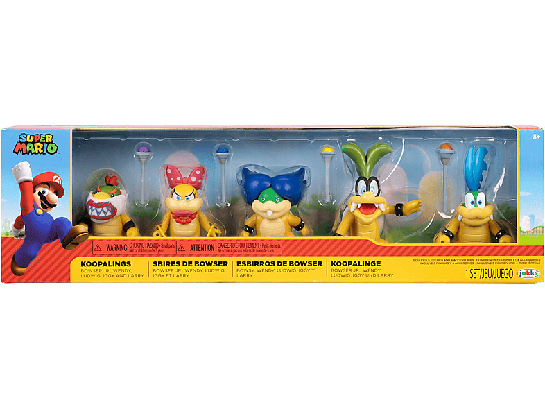 JAKKS PACIFIC Nintendo Super Mario Figuren 5er Set Koopalinge, 6,5 cm ...