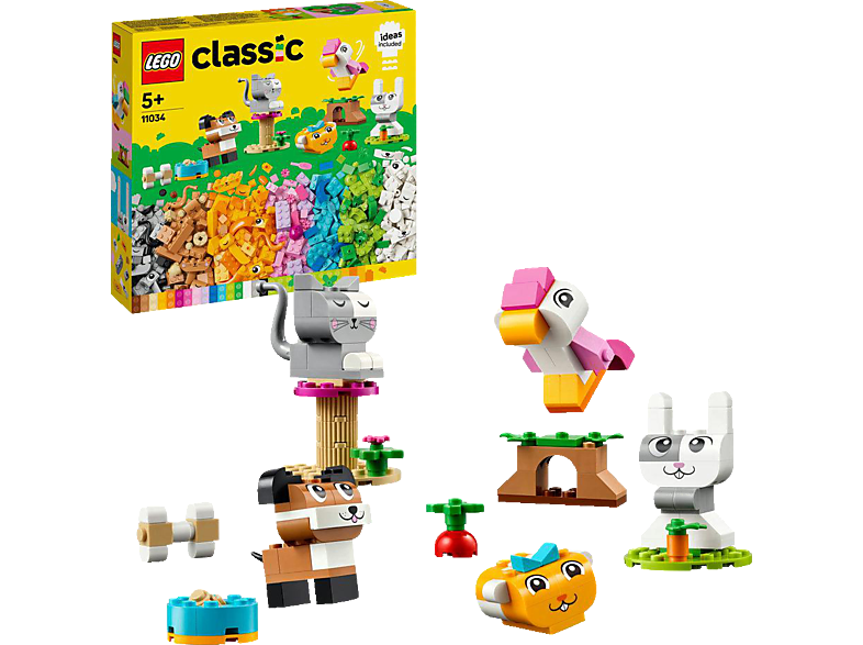 LEGO Classic 11034 Kreative Tiere Bausatz, Mehrfarbig | MediaMarkt