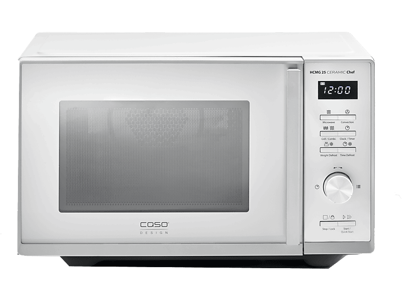 CASO HCMG 25 Mikrowelle mit Heißluft & Grill (900 Watt, Freistehend, 25 ...
