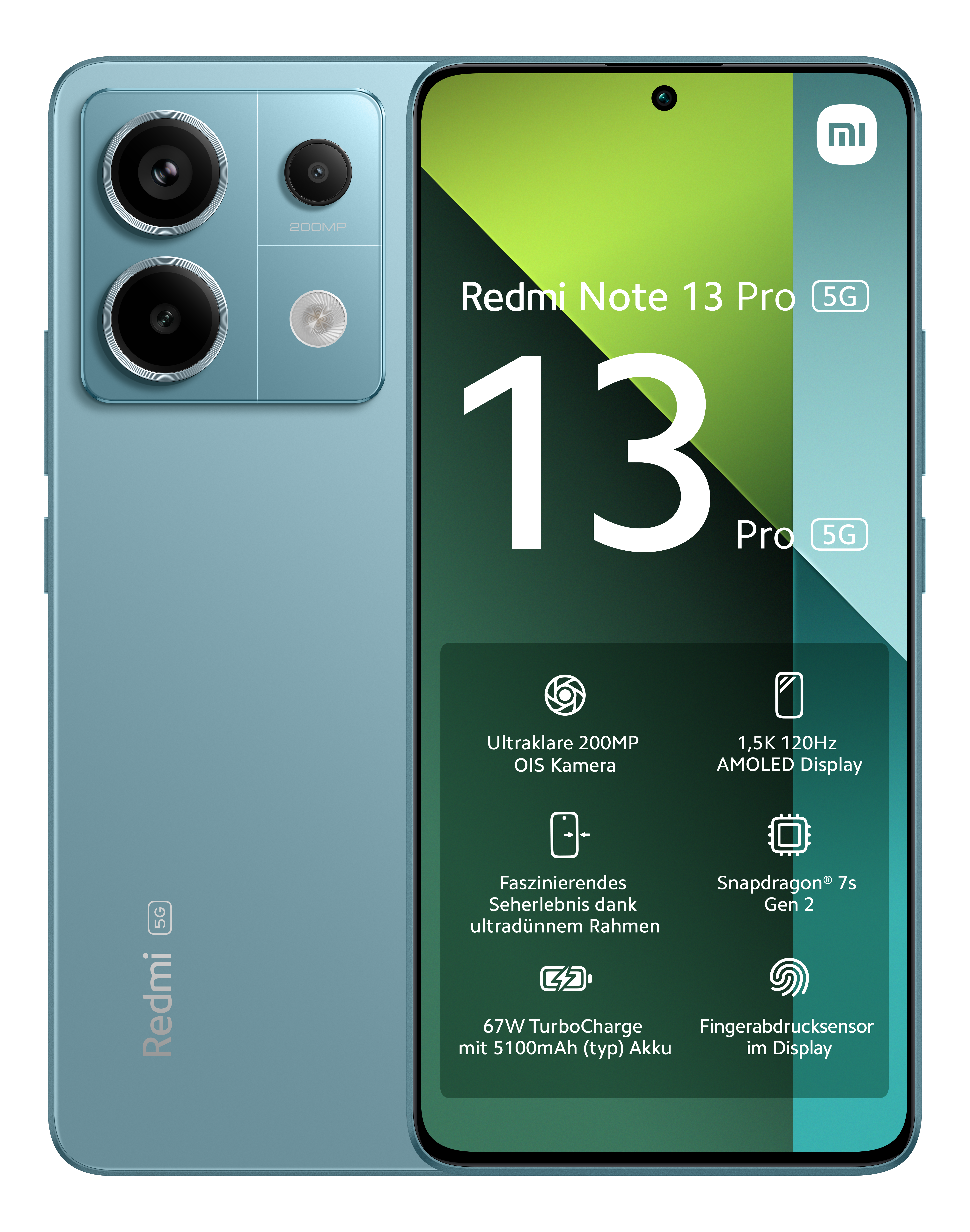 XIAOMI Redmi Note 13 Pro 5G 256 GB Ocean Teal Dual SIM | MediaMarkt