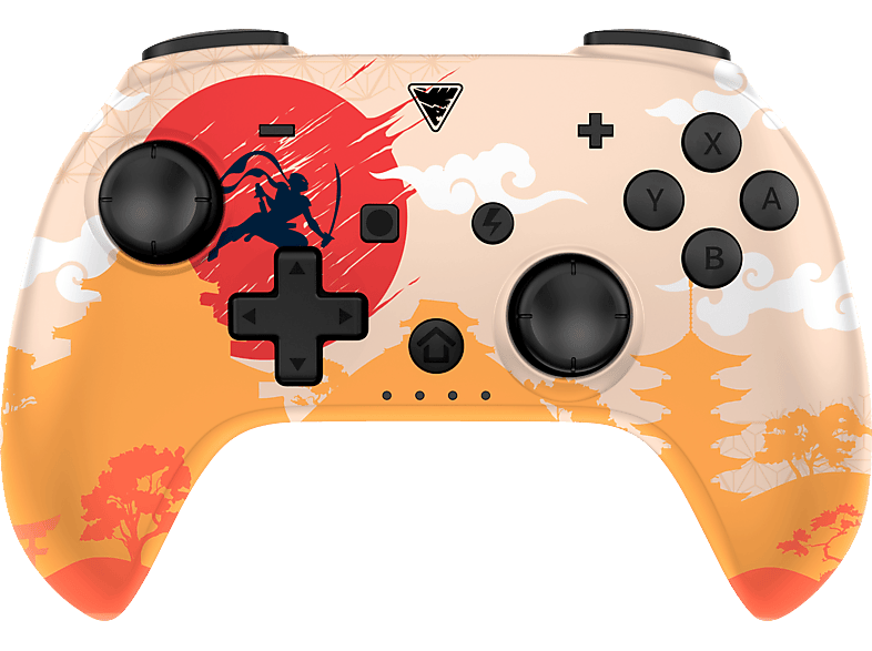 DRAGON SHOCK PopTop Compact Wireless Controller Rising Sun für Nintendo ...