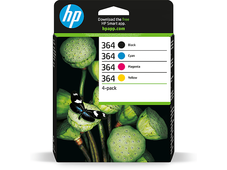 HP Nr. 364 4er-Pack Black/Cyan/Magenta/Yellow (N9J73AE) | MediaMarkt