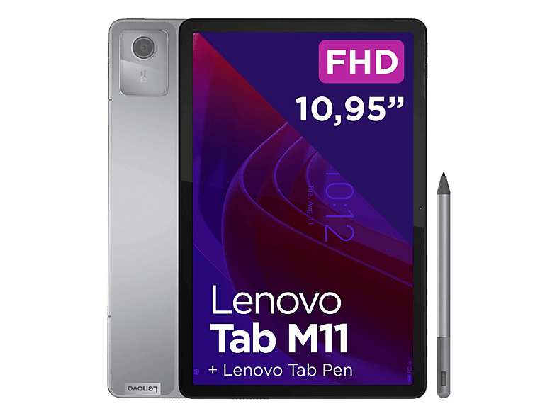 Tablet LENOVO Tab M11 Wi-Fi 4GB 128GB Szary (Luna Grey) ZADA0024PL + Lenovo Tab Pen | MediaMarkt