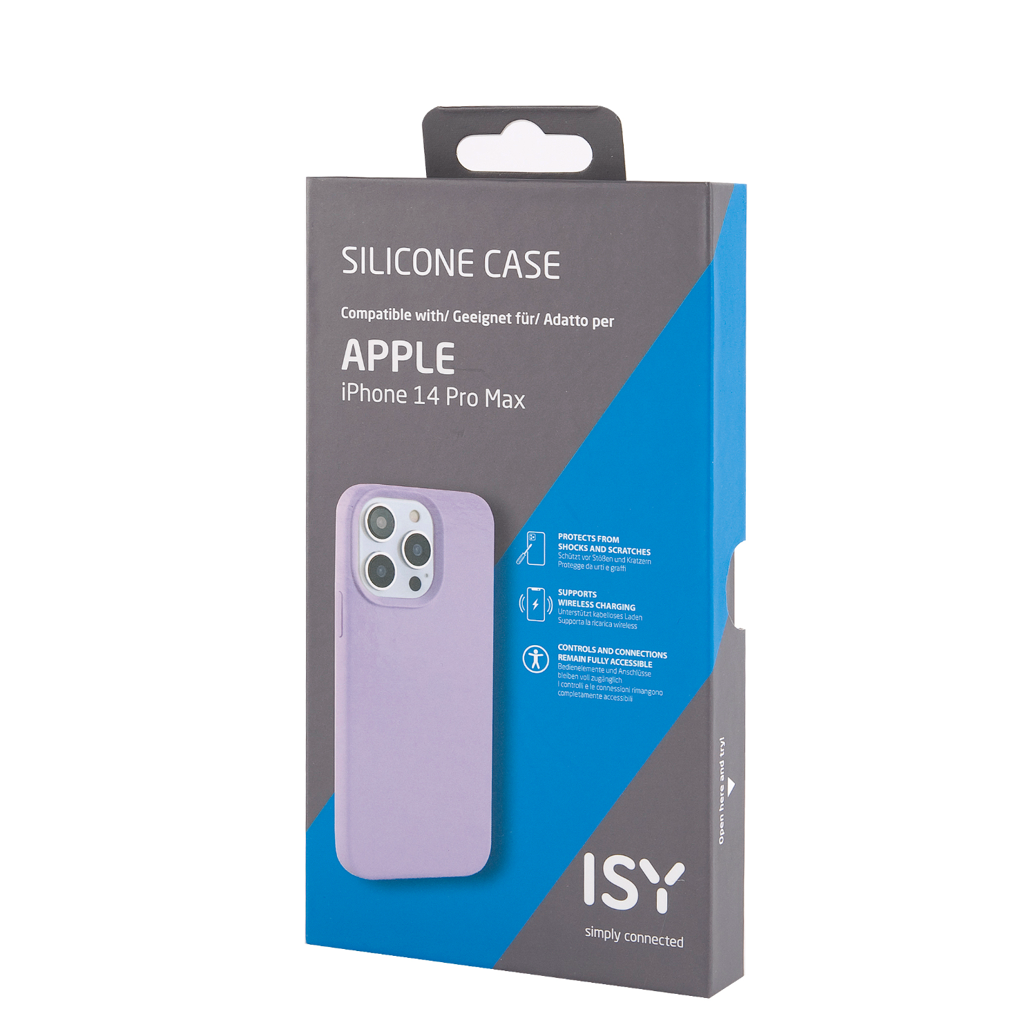 ISY ISC-2322 Siliconen Backcover Apple iPhone 14 Pro Max Paars kopen? | MediaMarkt