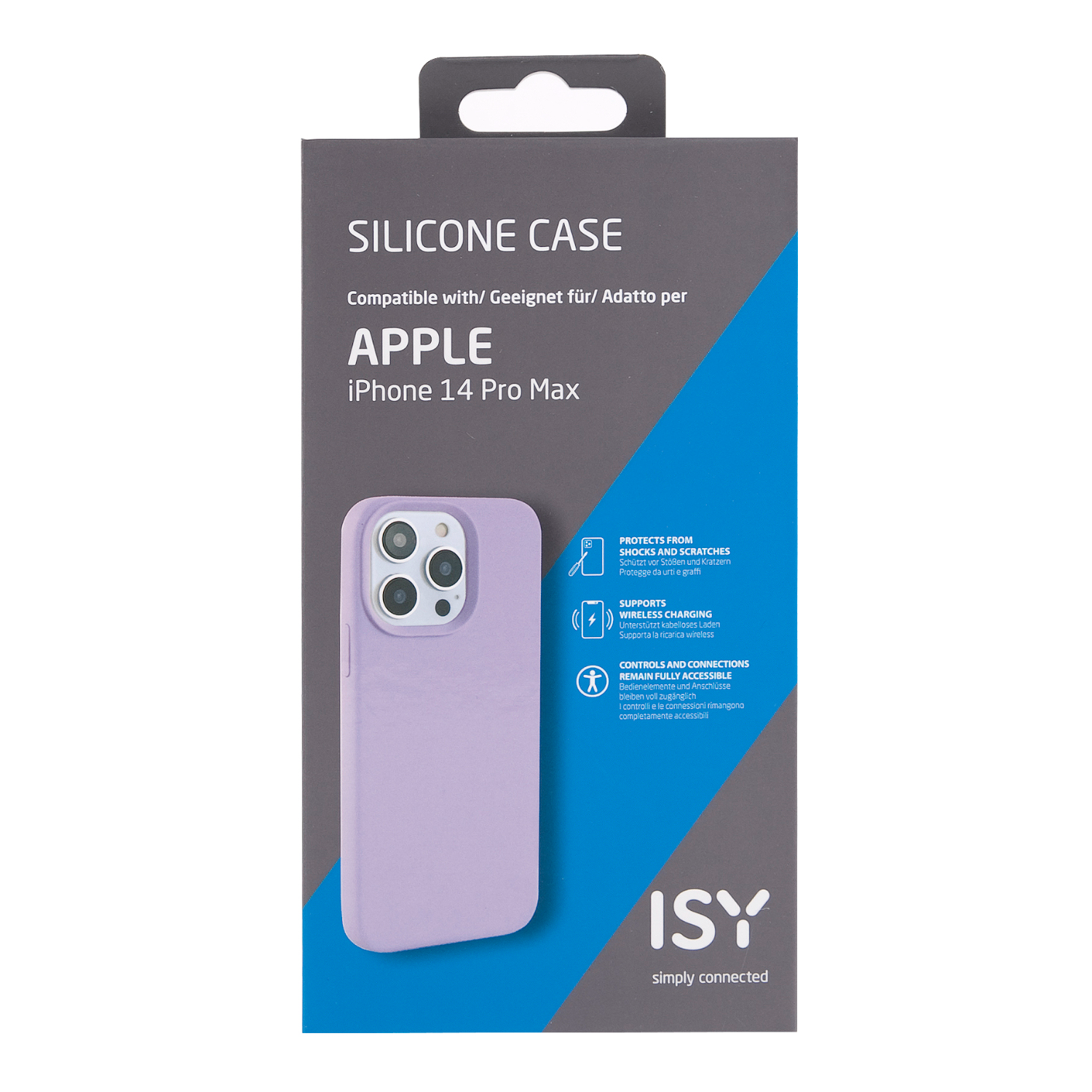 ISY ISC-2322 Siliconen Backcover Apple iPhone 14 Pro Max Paars kopen? | MediaMarkt