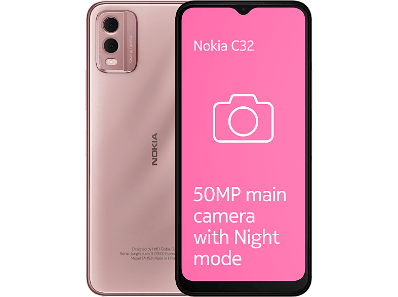 NOKIA C32 | 64 GB Roze | MediaMarkt