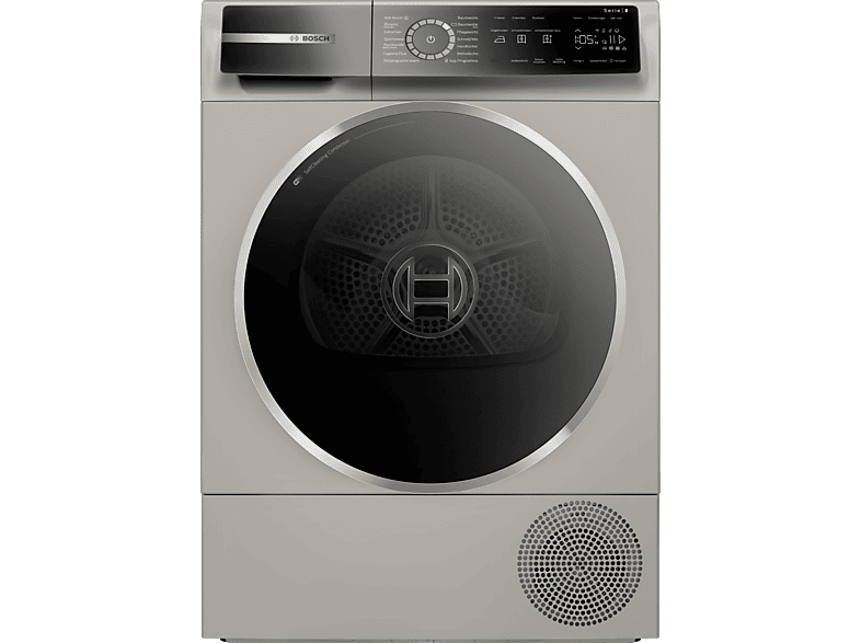 BOSCH WQB246CX0 Serie 8, Trockner (9,0 kg), Silber-inox) | MediaMarkt