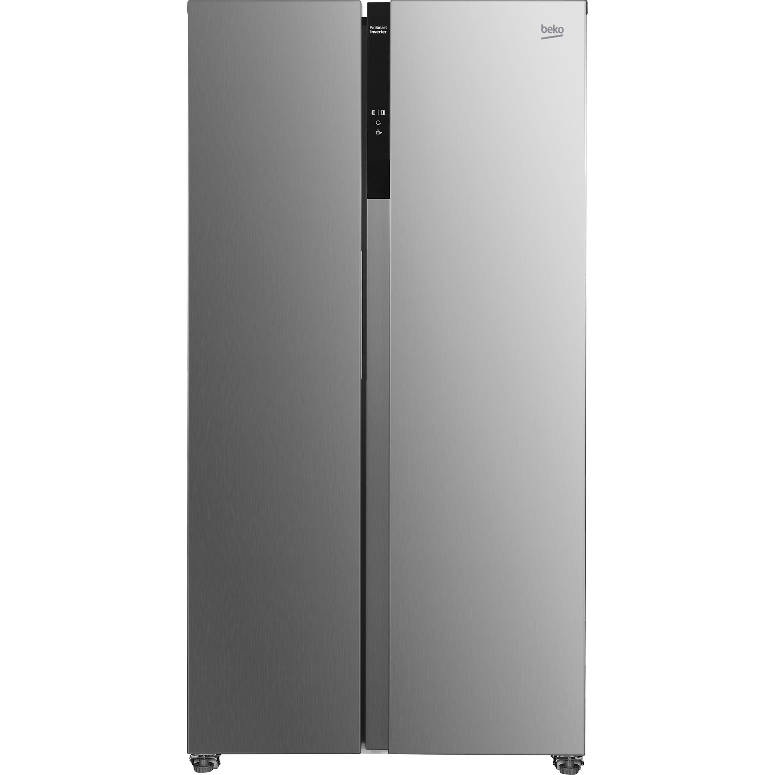BEKO GNO5322XPN Side-by-Side (532 l, E, 1770 mm hoch, Edelstahl-Look ...