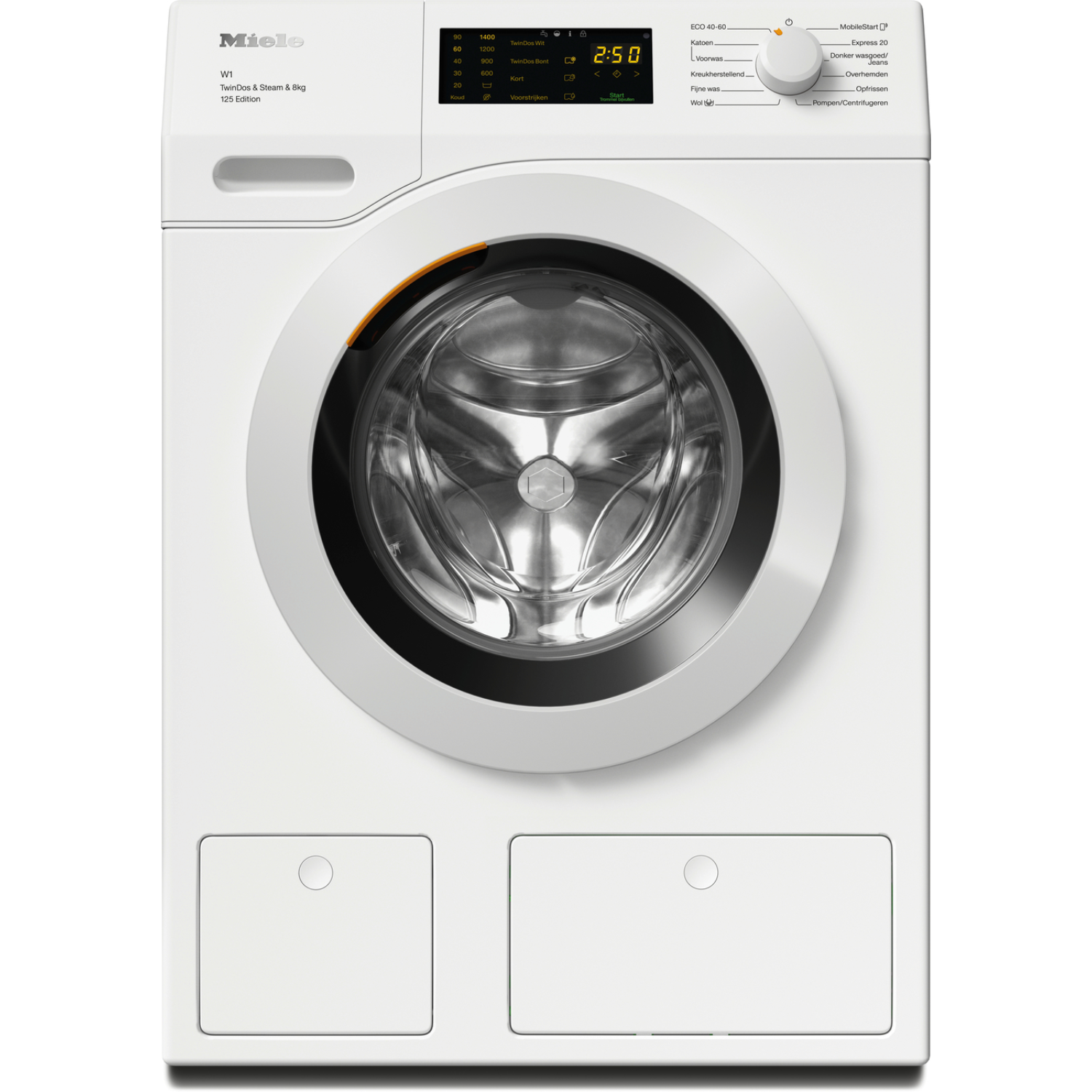 MIELE WCB 690 WCS 125 jaar + Twindos Wasmachine (8 kg, 1400 rpm, A ...