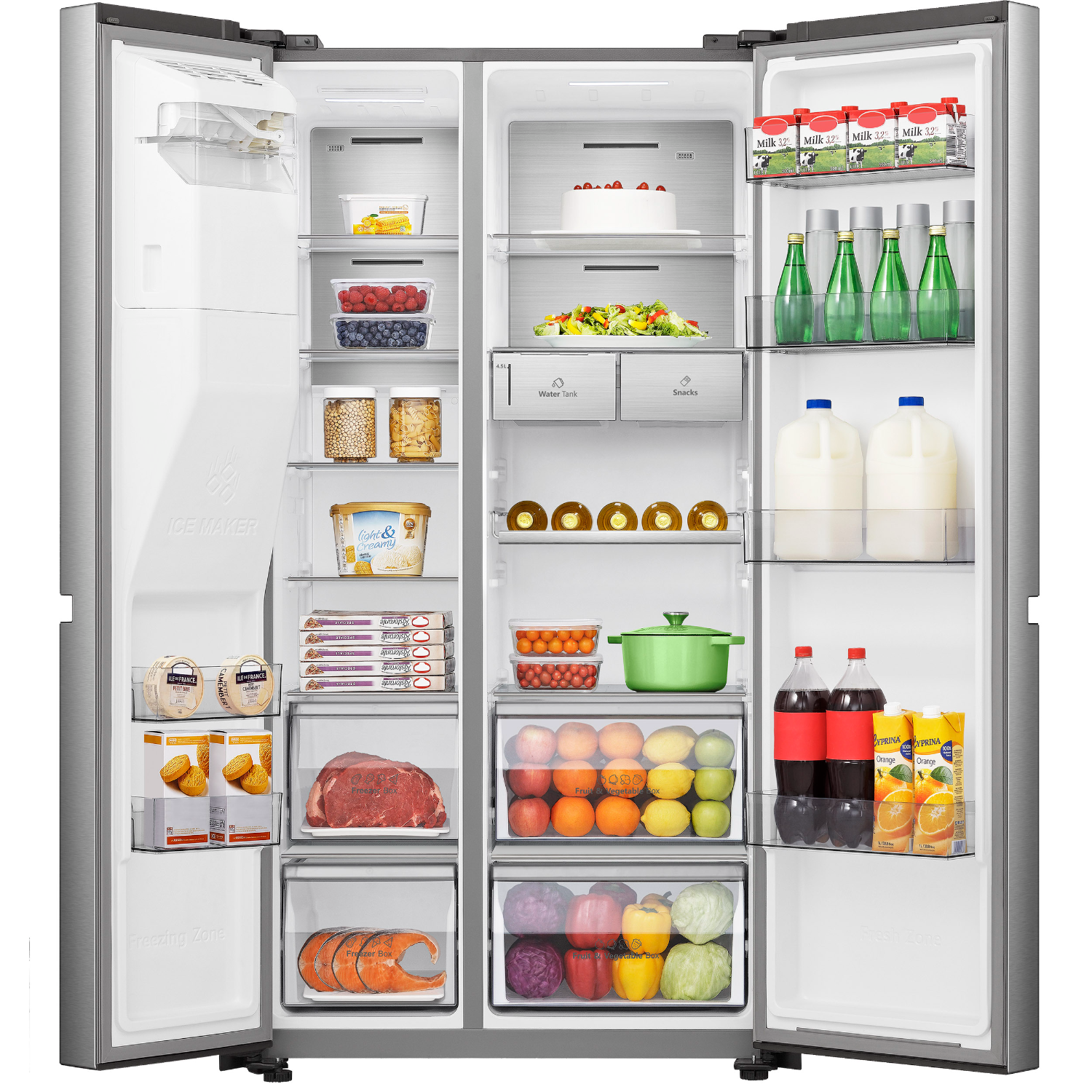 HISENSE RS818N4TIC Amerikaanse koelkast RVS kopen? | MediaMarkt