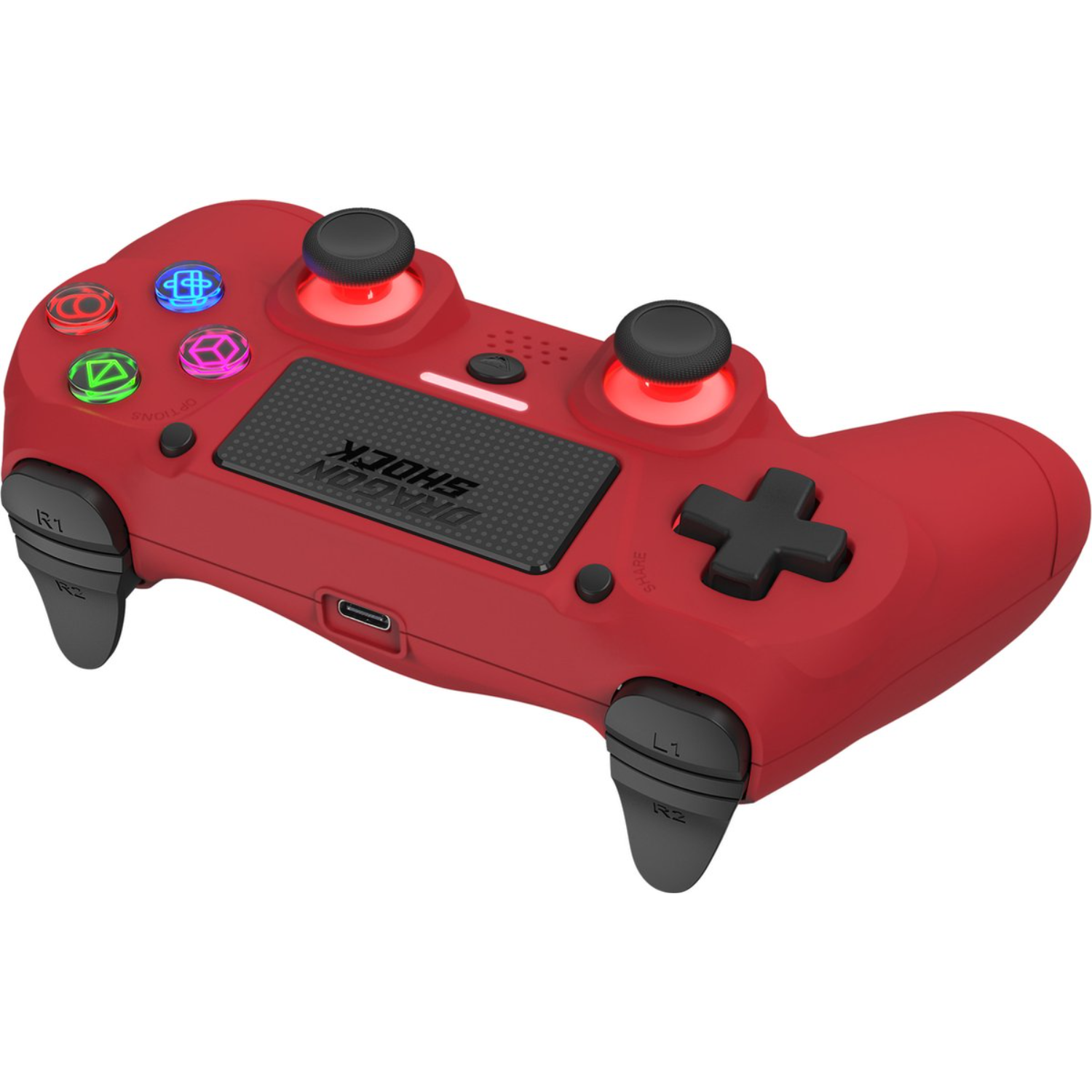 DRAGONSHOCK Mizar | Draadloze Controller Rood | MediaMarkt