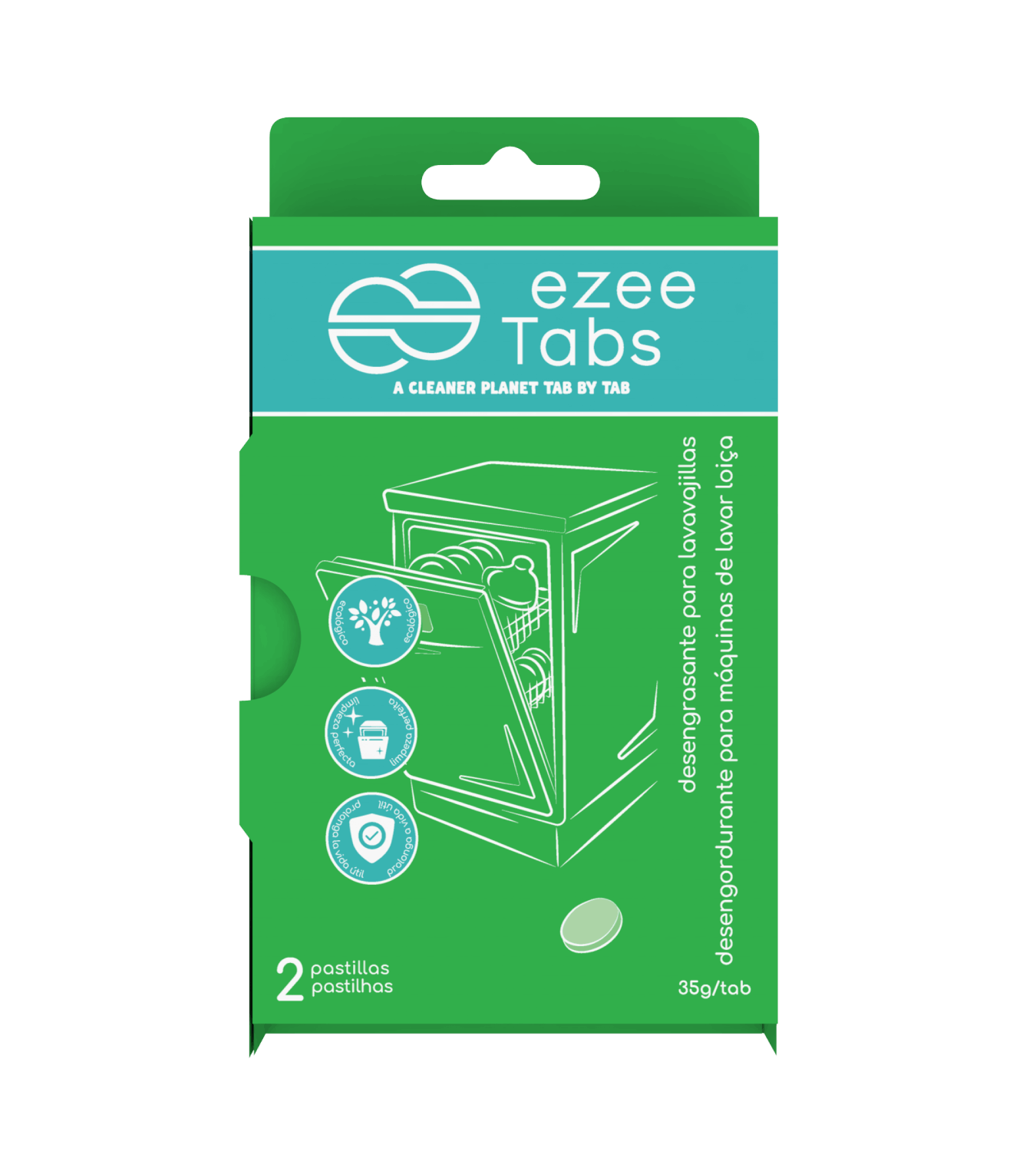 Limpiador | Ezeetabs Desengrasante para lavavajillas, 2 pastillas, 35 ...