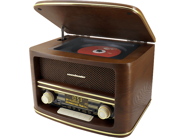SOUNDMASTER NR961 Wood | Nostalgie Stereo DAB+/UKW Radio mit CD/MP3 (Holz) | MediaMarkt