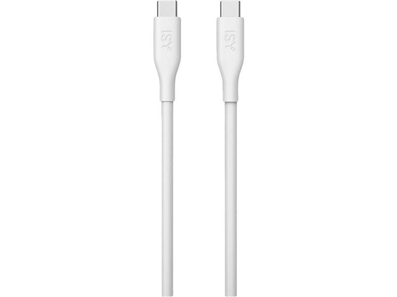 ISY Câble silicone USB-C 2 m Blanc (ICS-5001-WT-CC)