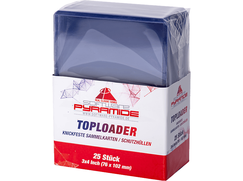 SOFTWARE PYRAMIDE Toploader Clear Pack (25 Stück) | Sammelkartenhüllen (Transparent) | MediaMarkt