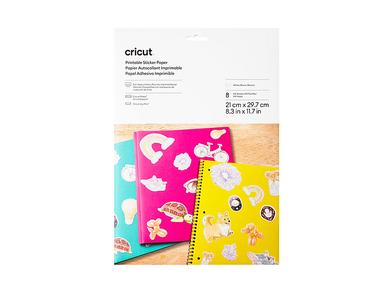 CRICUT Printable Sticker Paper A4 | 8 Sticker Bögen | SATURN