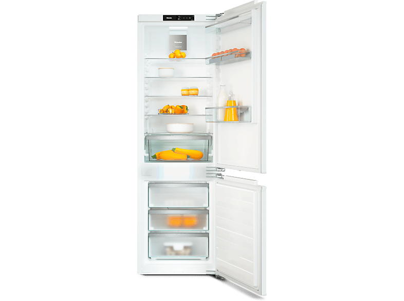 MIELE KFN 7734 E Kühlgefrierkombination (E, 253 l, 1770 mm hoch, Weiß ...