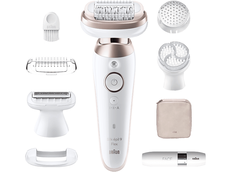BRAUN Silk-épil 9 Flex 9-360 3D | epilatori (Bianco / Oro) | MediaMarkt