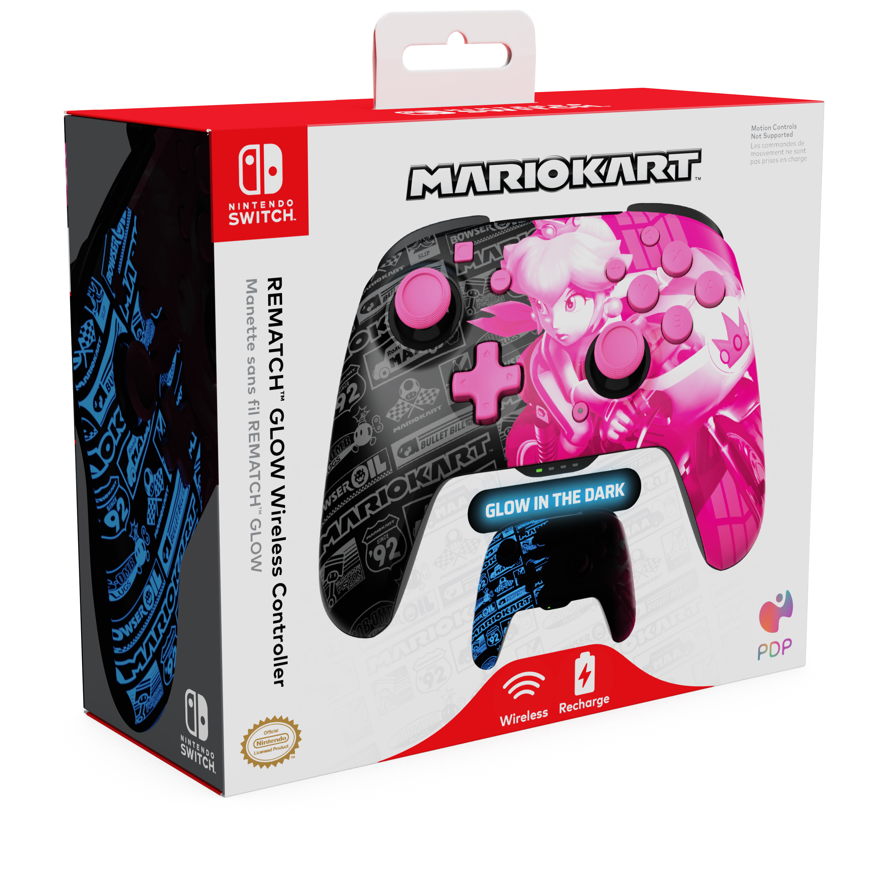PDP LLC Princess Peach Grand Prix Nintendo Switch Controller