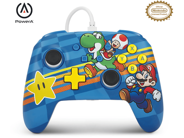 POWERA Verbesserter kabelgebundener Mushroom-Kingdom-Friends Controller ...