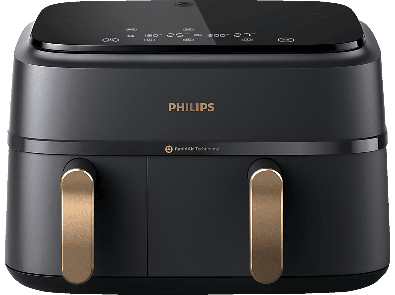 PHILIPS Airfryer 3000 Series Dual Basket 9L Kapazität (3L+6L) Heißluftfritteuse 2750 Watt ...