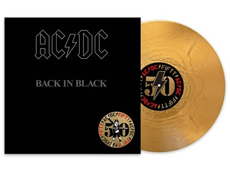 AC/DC | Back In Black/gold vinyl - (Vinyl) | SATURN