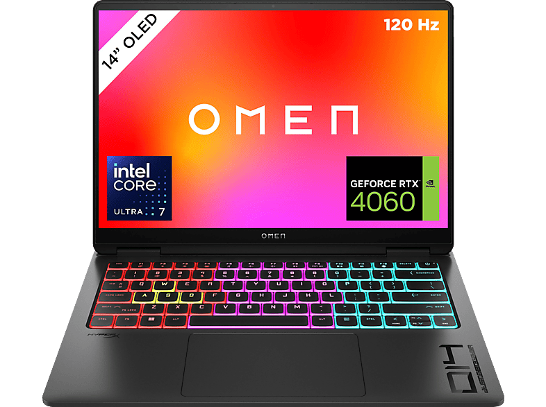 HP OMEN 14-fb0375ng, OLED Display, Gaming Notebook, mit 14 Zoll Display ...