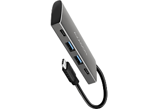 AXAGON USB 3.2 Gen2 Type-C 4 portos USB HUB, 10 Gbit/s, 2x USB-A, 2x USB Type-C (HMC-4G2 ...