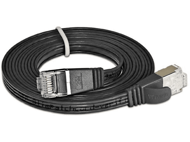 SLIM Slim STP | Netzwerkkabel, 0.5 m, 1000 Mbit/s, Schwarz | MediaMarkt