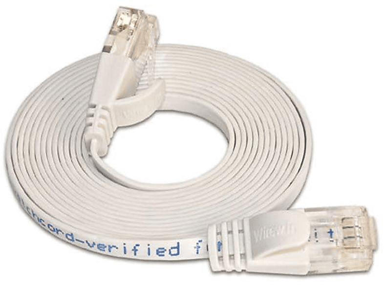 SLIM PKW-SLIM-KAT6 25.0 WS | Netzwerkkabel, 25 m, Weiss | MediaMarkt