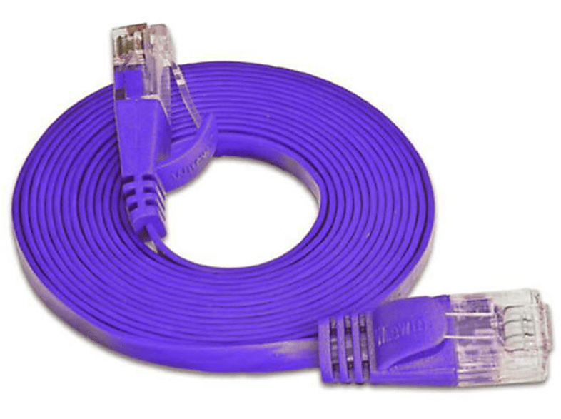 SLIM PKW-SLIM-KAT6 0.25 | Netzwerkkabel, 1.5 m, Violett | MediaMarkt
