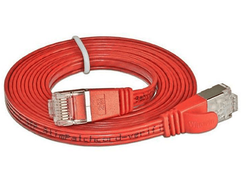 SLIM PKW-STP-SLIM-KAT6 20.0 RT | Netzwerkkabel, 20 m, 1000 Mbit/s, Rot | MediaMarkt