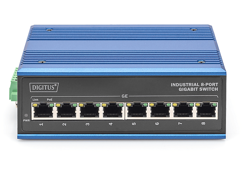 DIGITUS 8 Port Gigabit Ethernet Netzwerk PoE Switch for Business ...