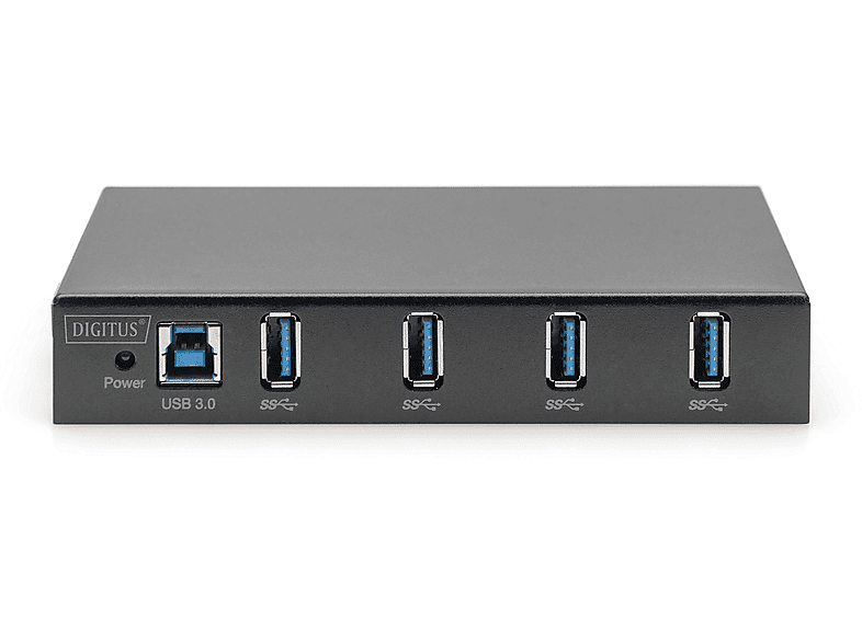 DIGITUS USB 3.0 Hub, 4-Port for Business, Industrial Line, Schwarz ...