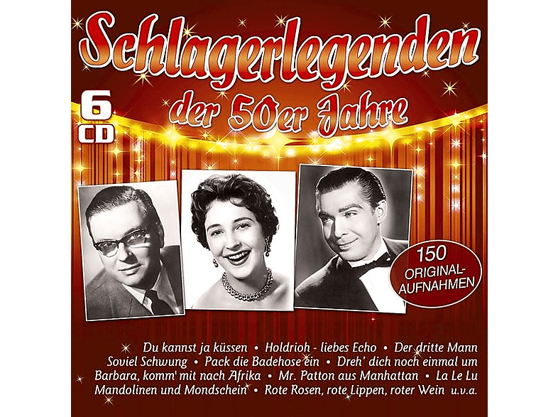 VARIOUS | VARIOUS - Schlagerlegenden der 50er Jahre - 150 Originalaufn - (CD) Schlager ...