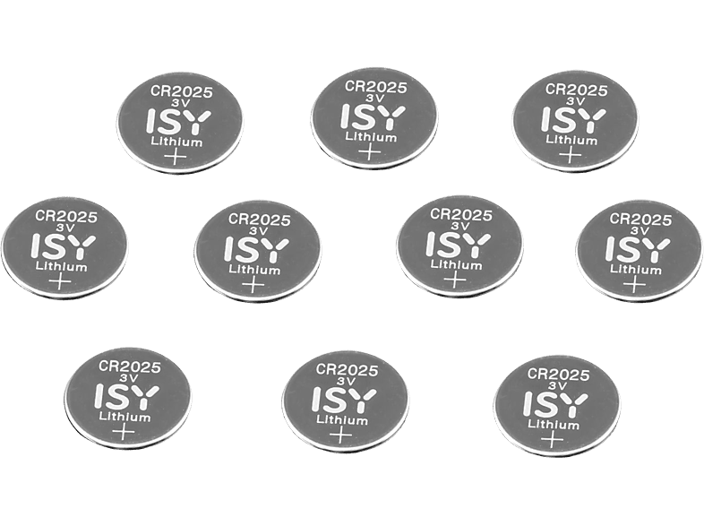 ISY Pile CR 2025 3V Lithium 10 pièces (IBA-3025) | MediaMarkt