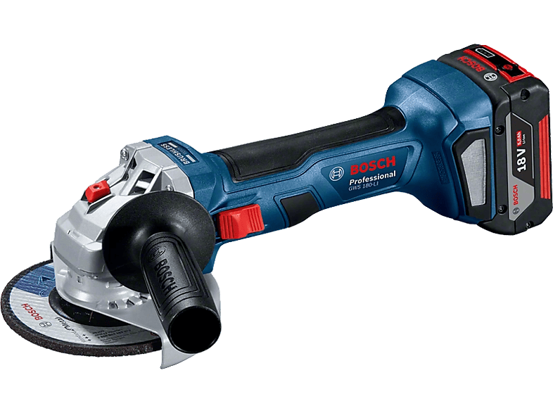 BOSCH PROFESSIONAL GWS 180-LI(115) Akkumulátoros sarokcsiszoló, 18V ...