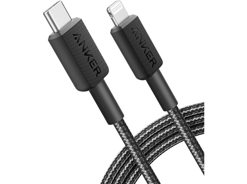 ANKER 322 Lightning USB-kabel 1,8 m Zwart | MediaMarkt