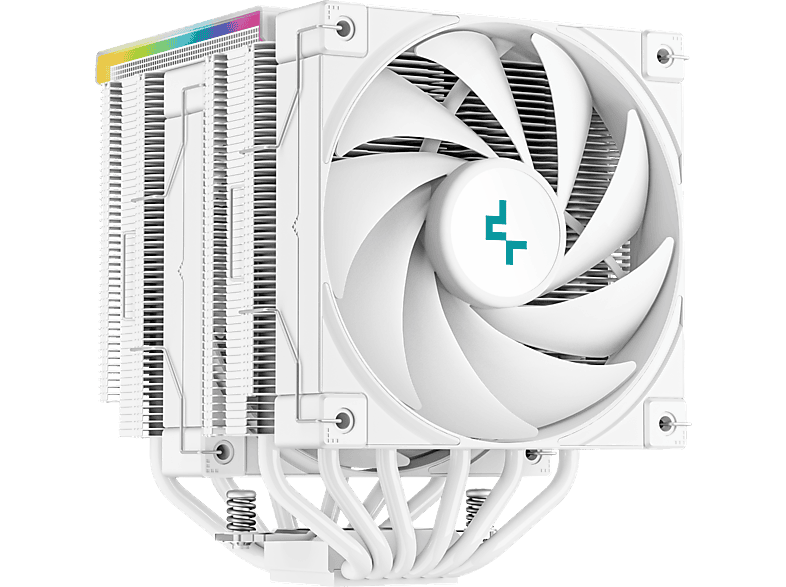 DEEPCOOL AK620 DIGITAL WH univerzális CPU hűtő, RGB, 2x12cm, PWM, 4pin ...