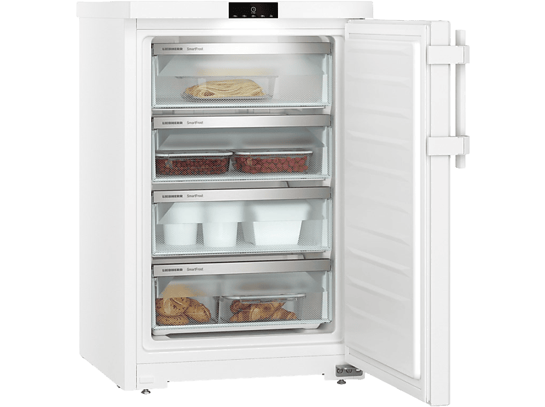 LIEBHERR Fc 1404 Pure, Gefrierschrank mit Hebelgriff (C, 850 mm hoch, Weiß) | MediaMarkt